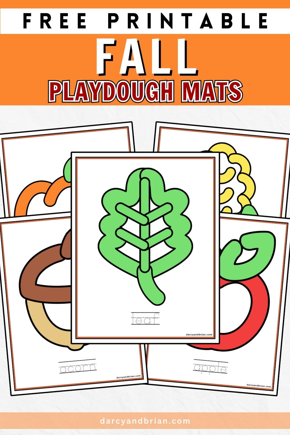 Fall Playdough Mats | AllFreeHolidayCrafts.com