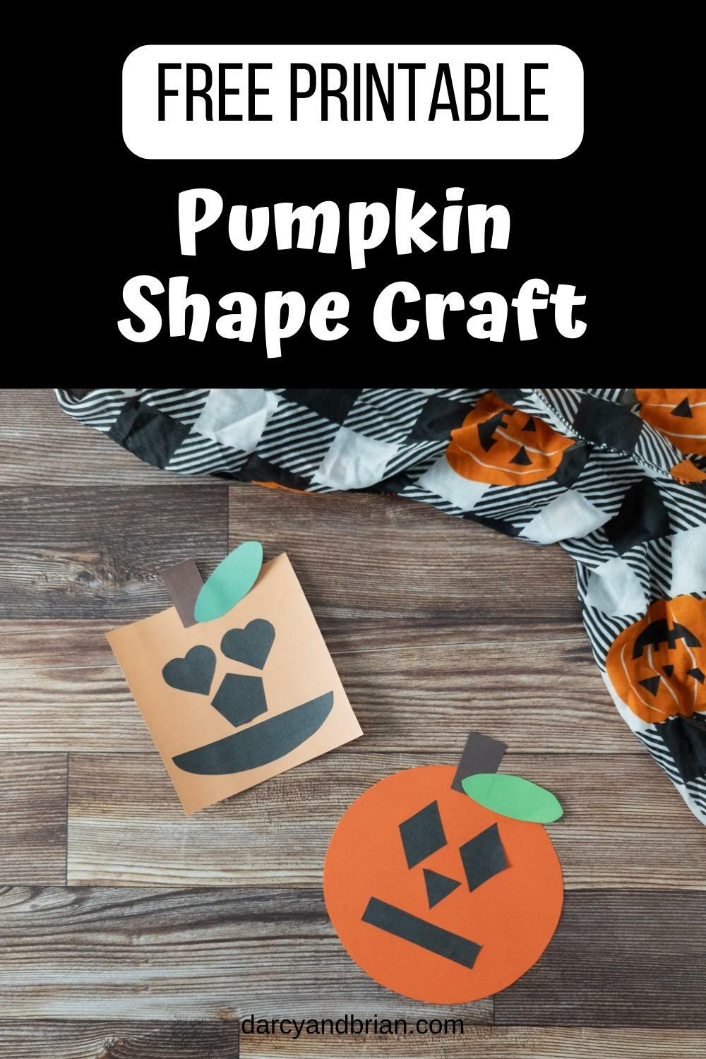 Shape Pumpkin Craft | FaveCrafts.com