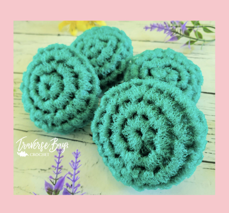 Easy Tulle Dish Scrubbies | AllFreeCrochet.com