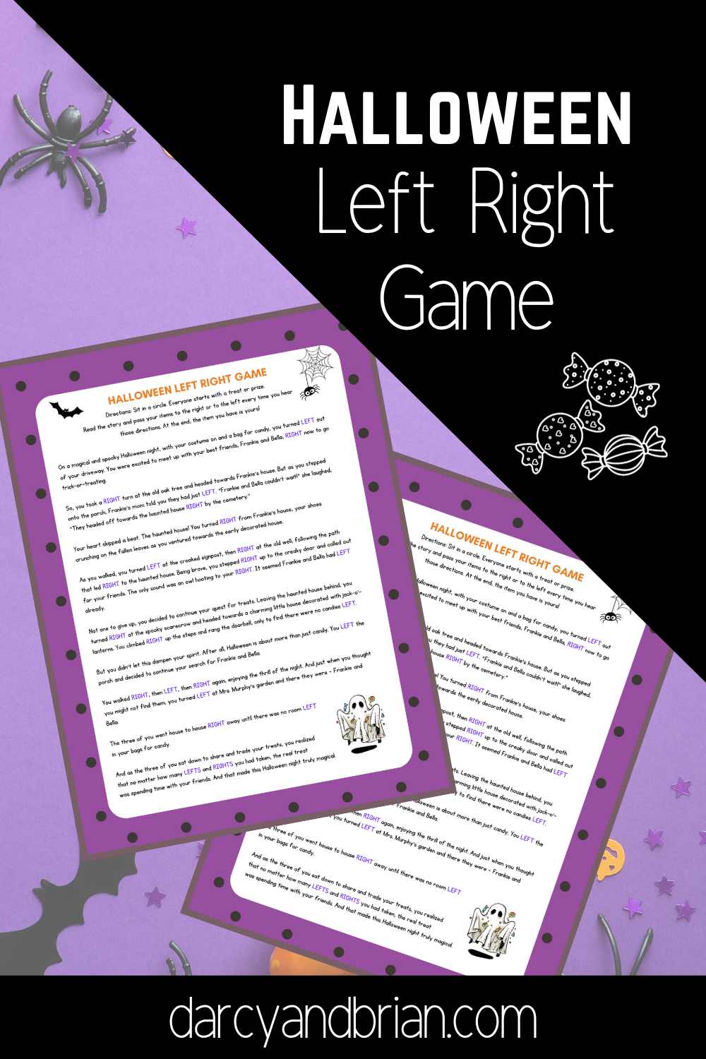 Printable Halloween Left Right Game | FaveCrafts.com