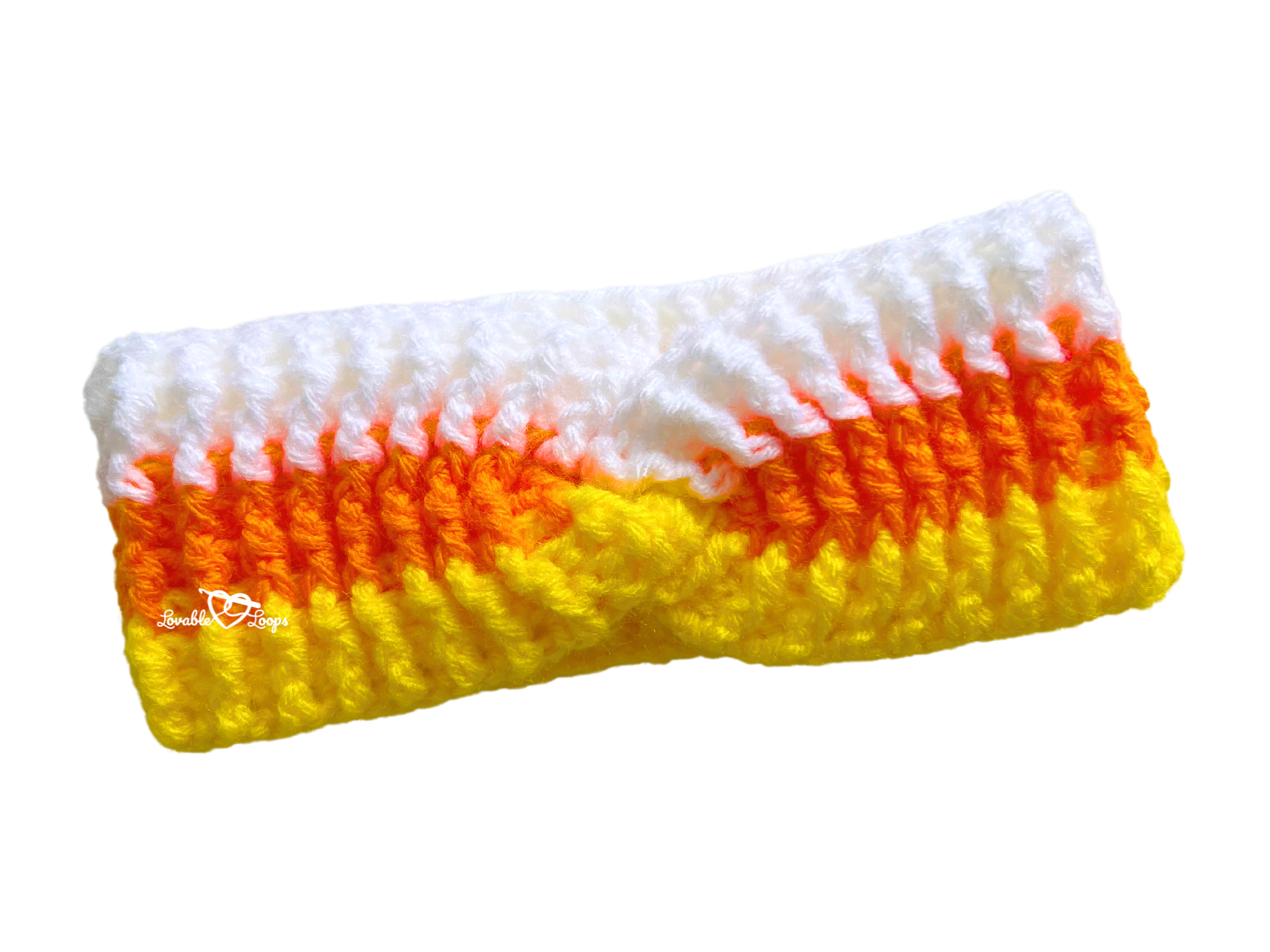 Halloween Candy Corn Headband | AllFreeCrochet.com