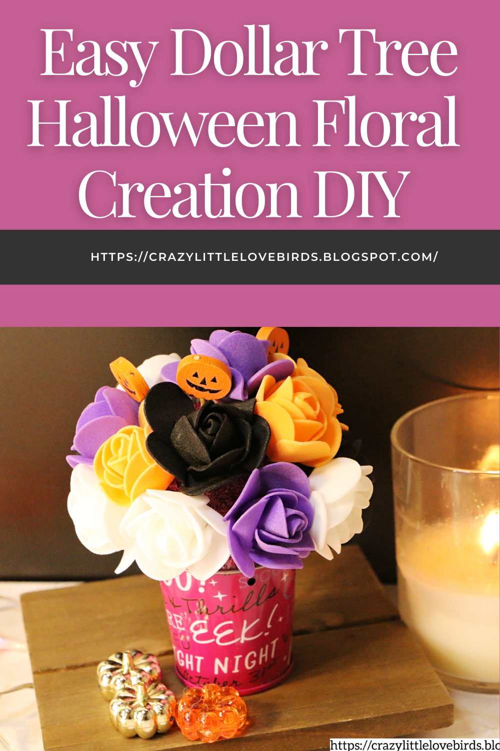 Easy Dollar Tree Halloween Floral Creation Diy | FaveCrafts.com