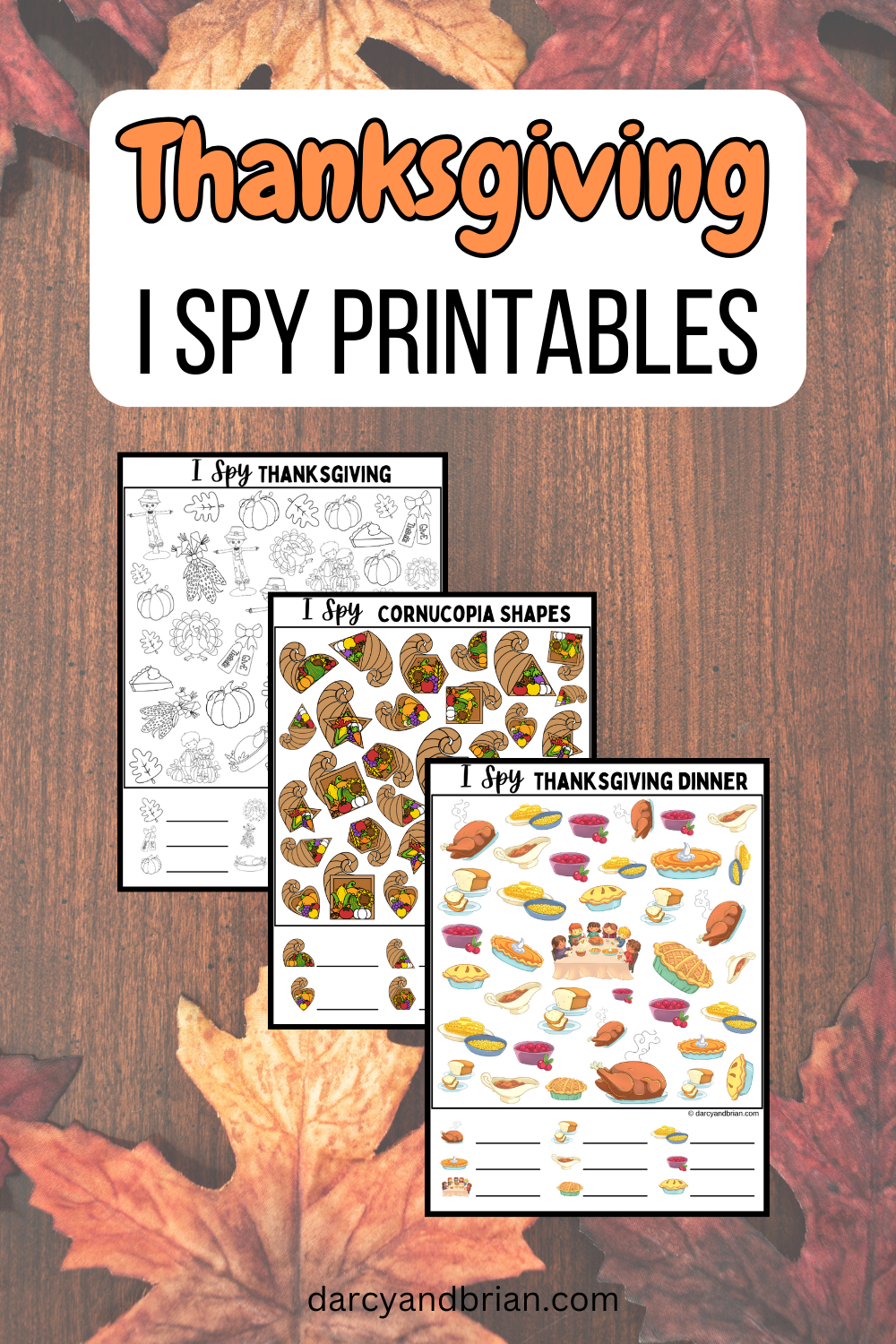 I Spy Thanksgiving Printables | FaveCrafts.com