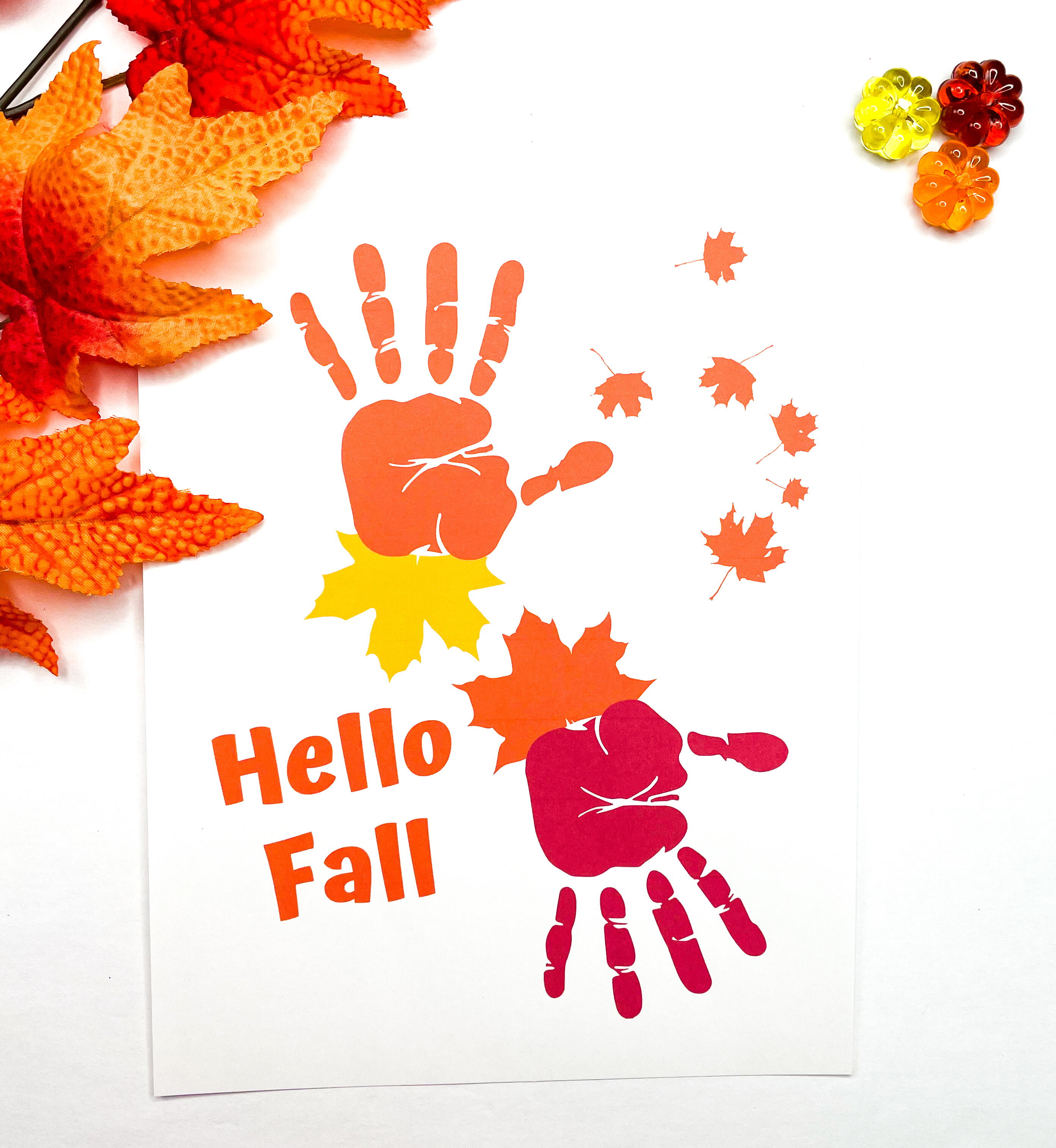 Fall Handprint Art Templates | AllFreeKidsCrafts.com