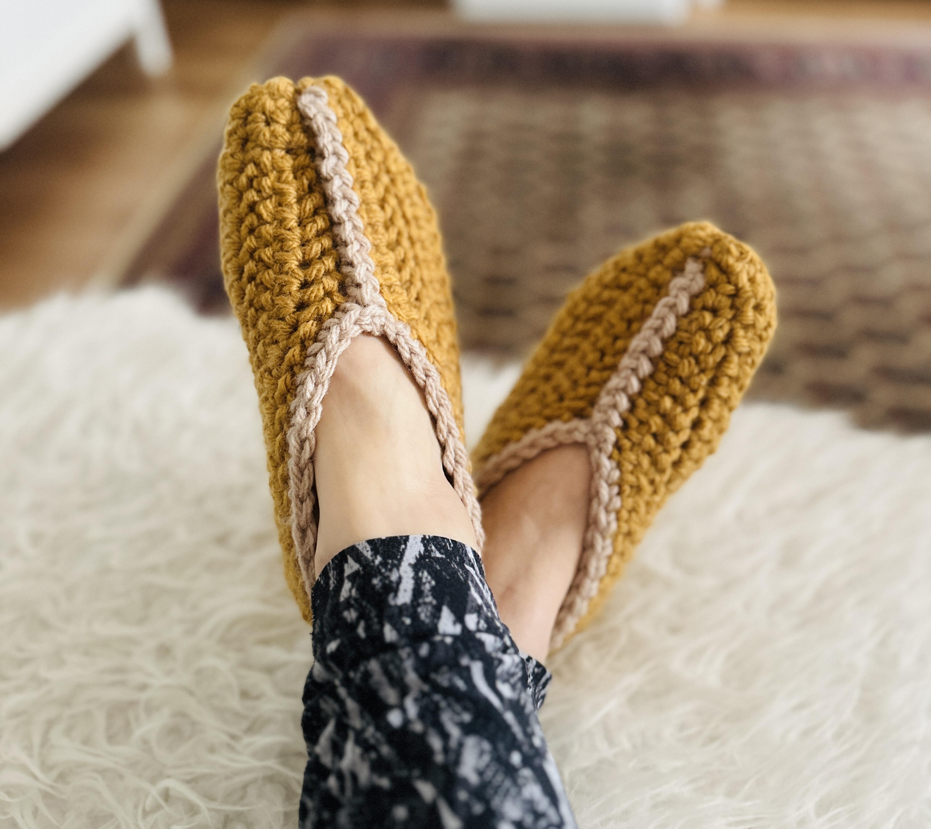 Cozy Crochet Slippers | AllFreeCrochet.com
