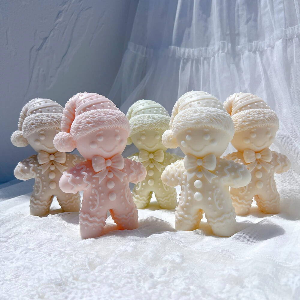 Christmas Gingerbread Man Candle Project | AllFreeChristmasCrafts.com