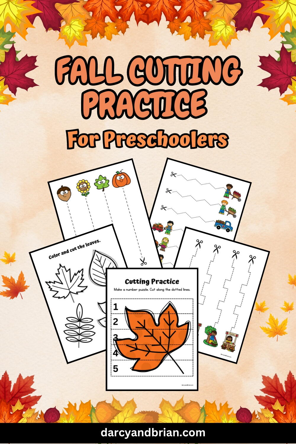 Fall Cutting Practice For Preschoolers | FaveCrafts.com