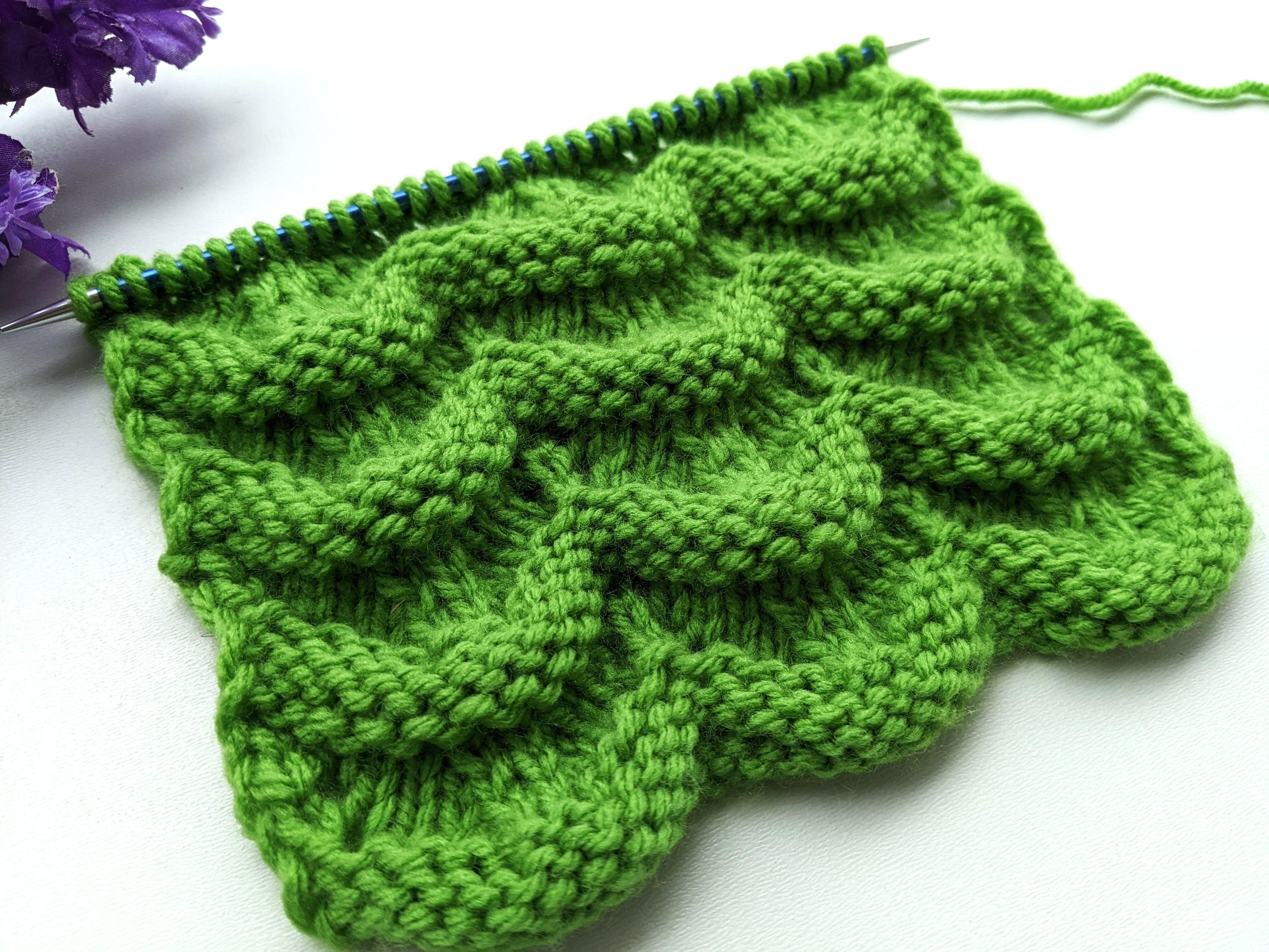 Wave Stitch | AllFreeKnitting.com