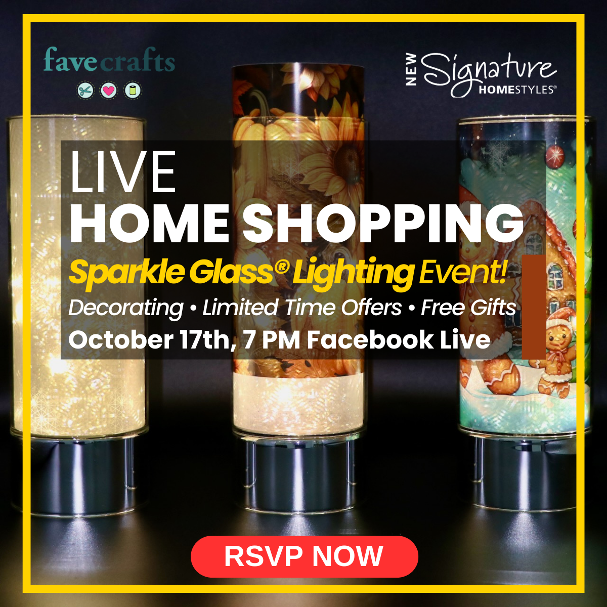 Live Decorating & Home Shopping Event on October 17th! | FaveCrafts.com