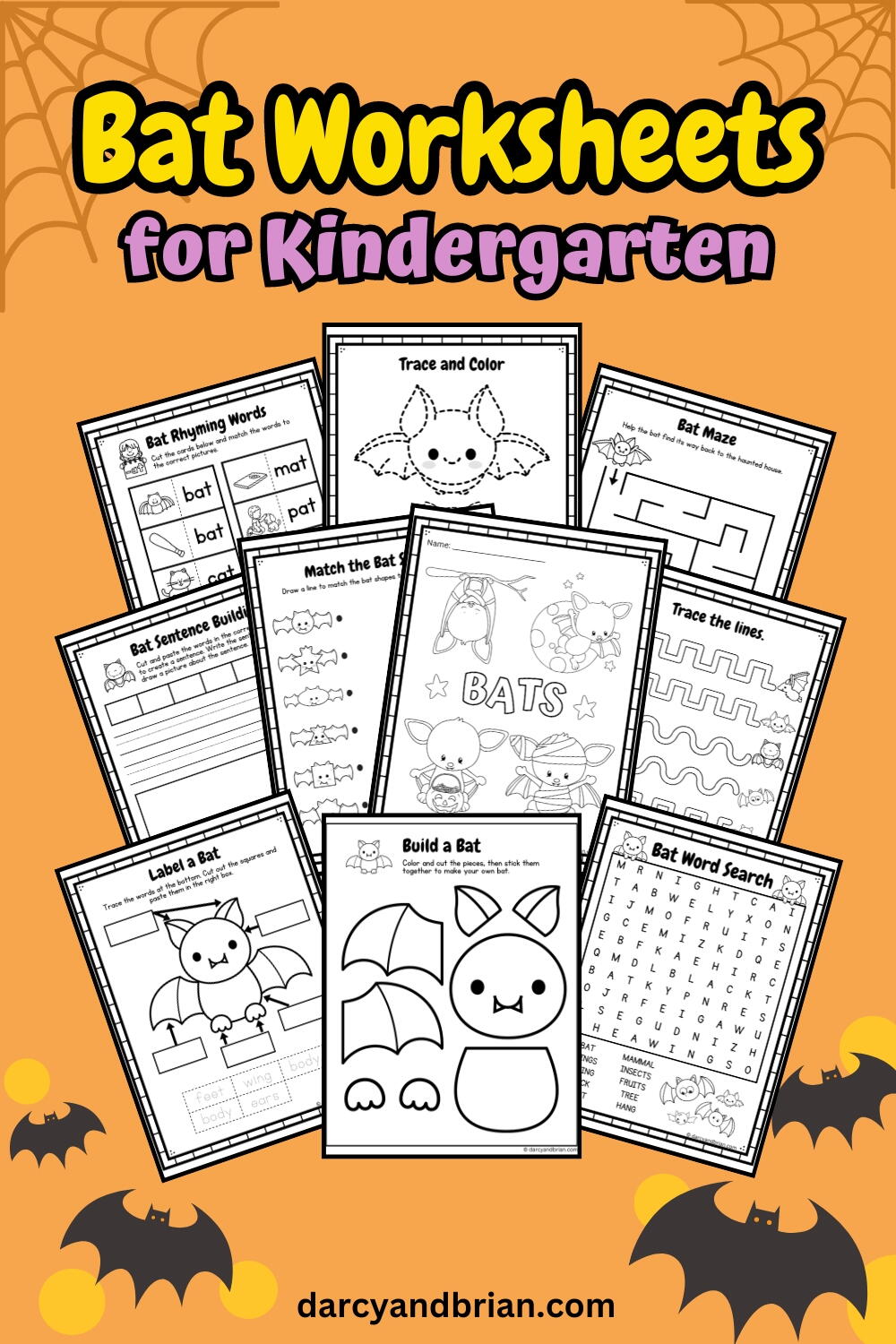 Bat Worksheets For Kindergarten | AllFreeKidsCrafts.com