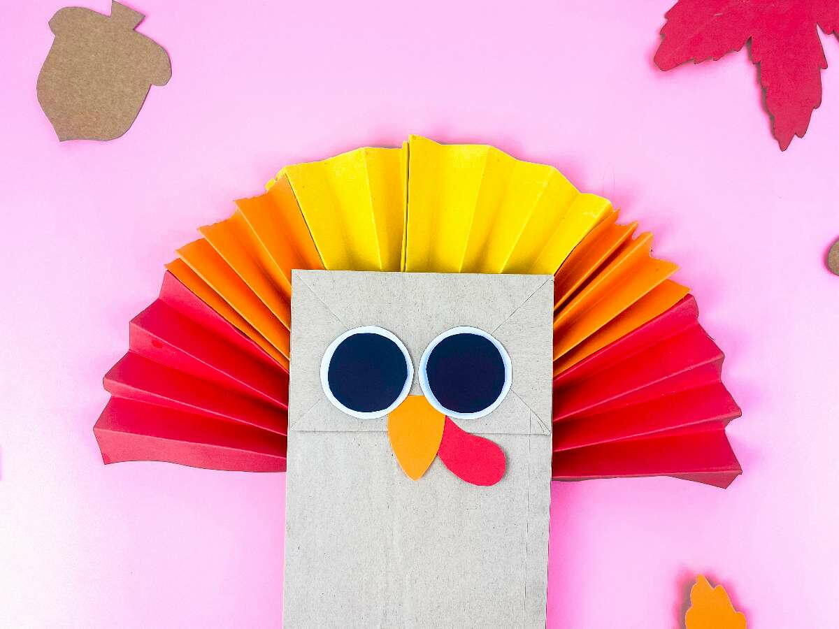 Perfect Paper Bag Turkey Craft | AllFreePaperCrafts.com