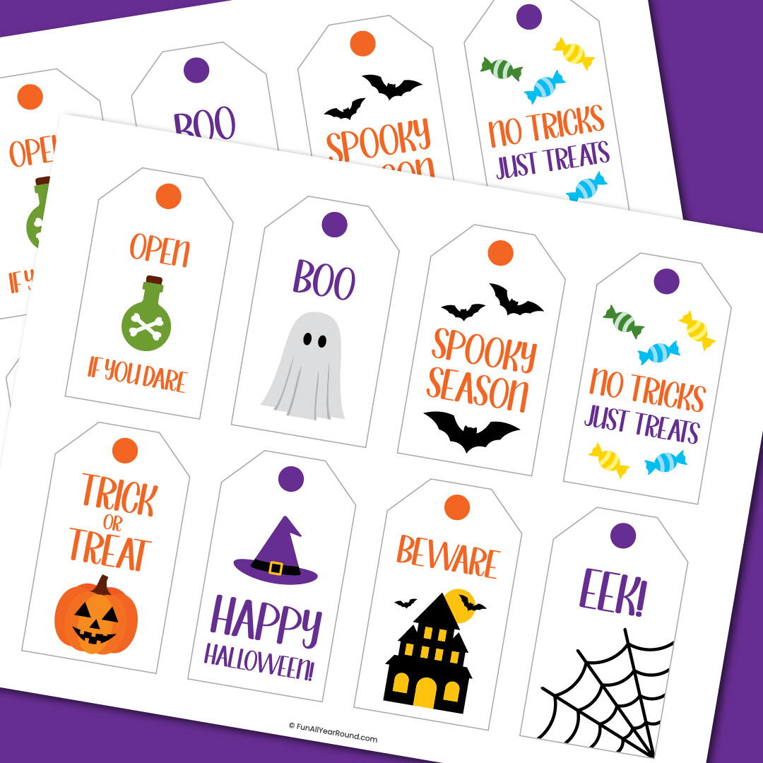 Halloween Gift Tags | AllFreeHolidayCrafts.com