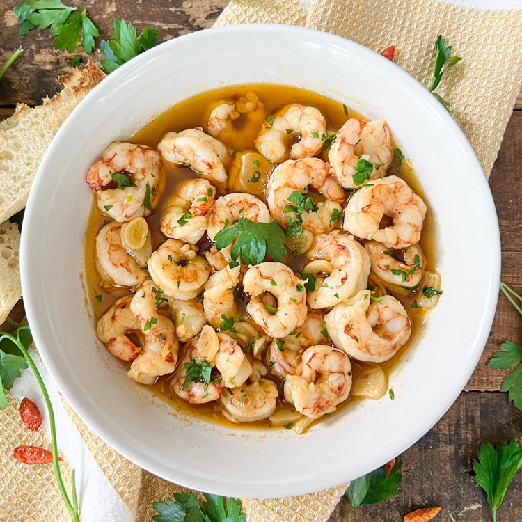 Spanish Chili Garlic Shrimp | Classic Gambas Al Pil Pil Recipe ...