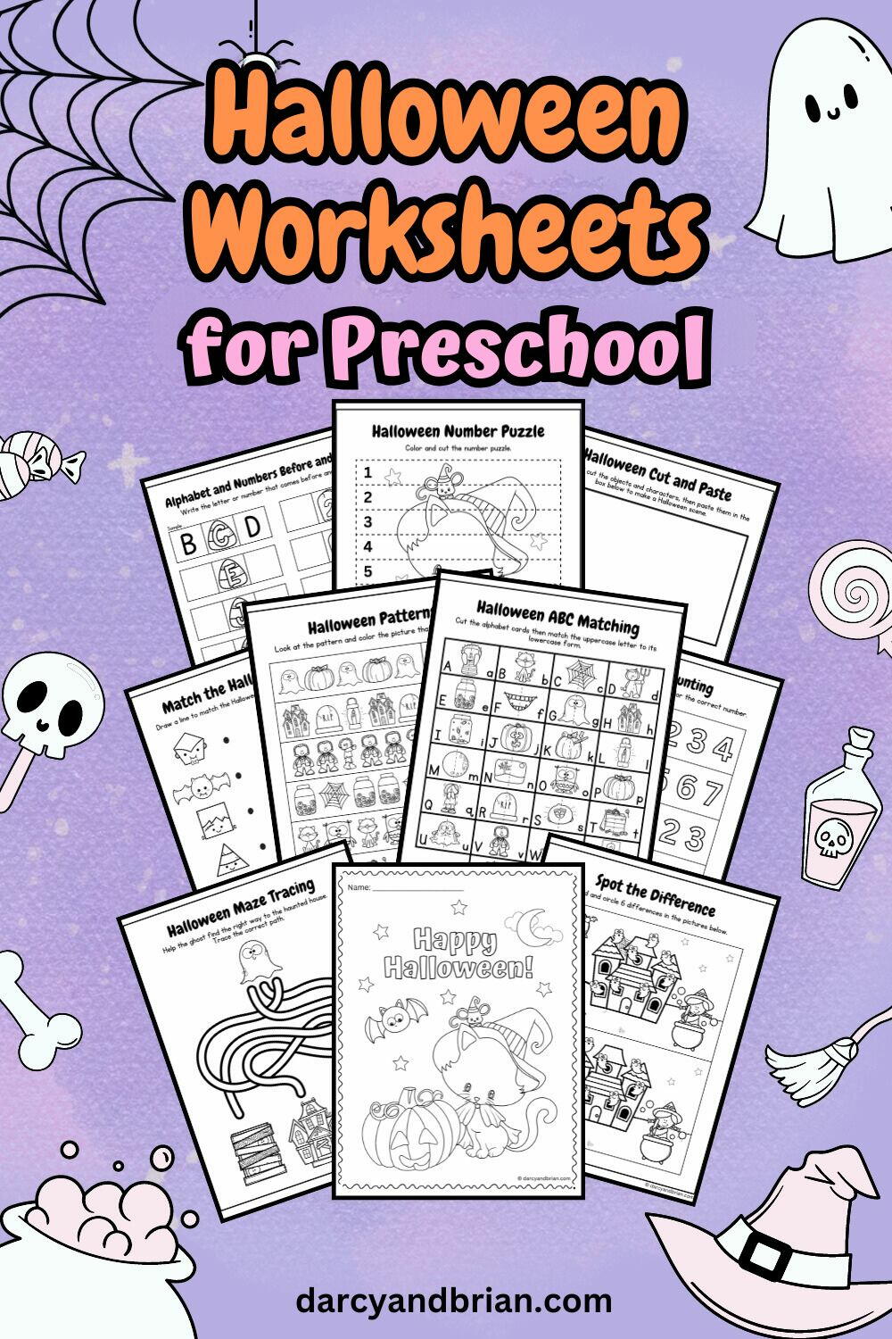 Halloween Worksheets For Preschool | AllFreeKidsCrafts.com