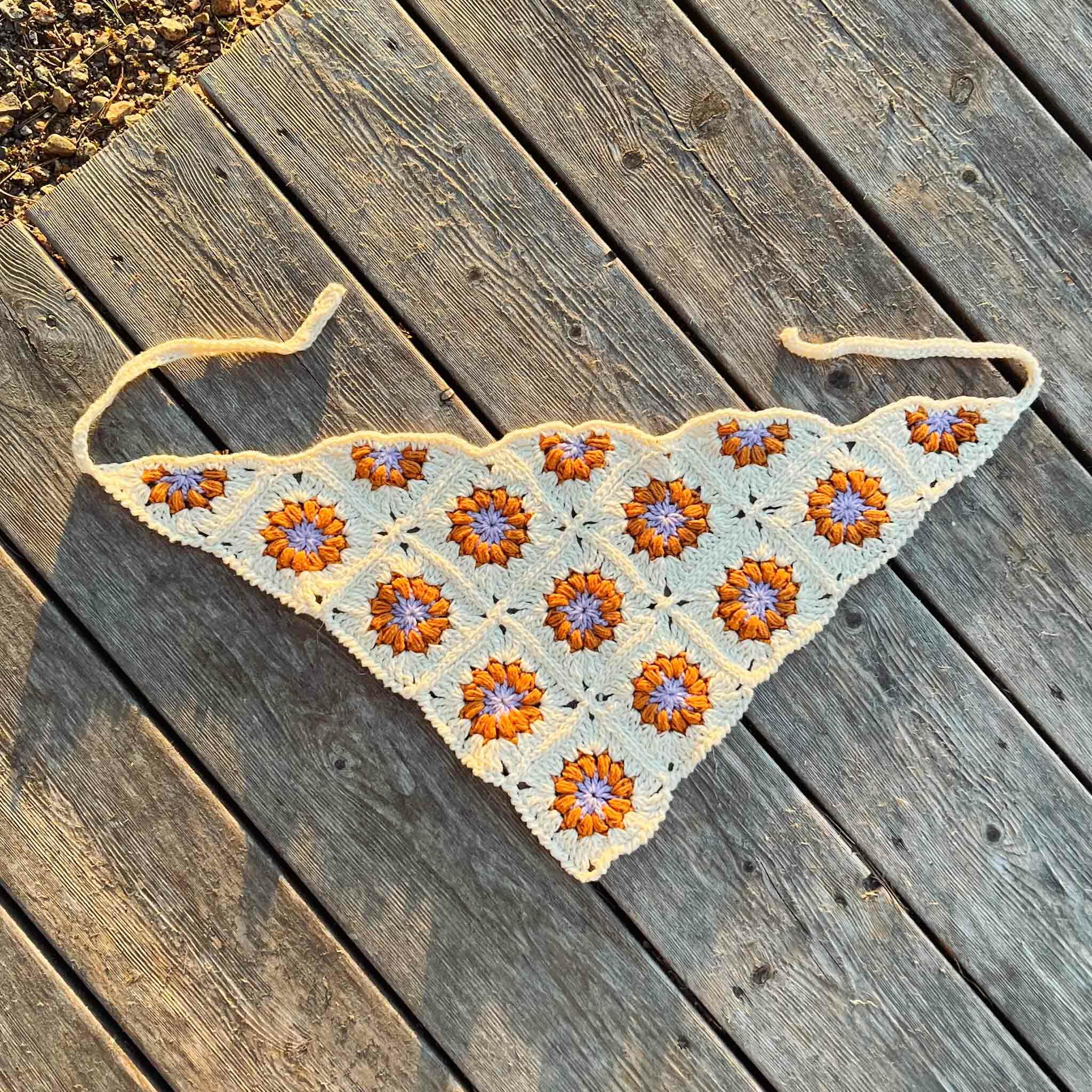 Granny Square Bandana | FaveCrafts.com