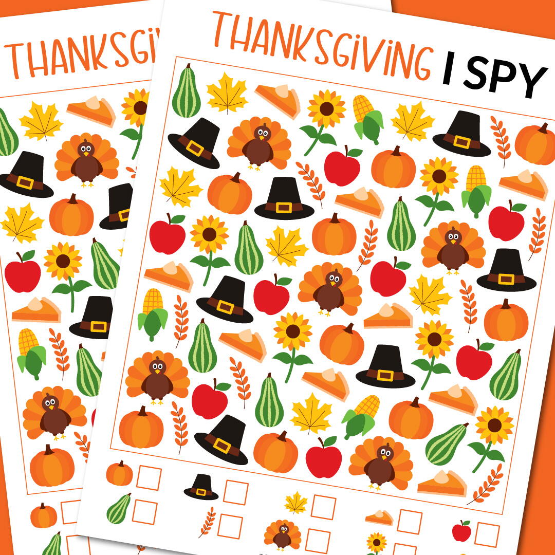 Thanksgiving I Spy | AllFreePaperCrafts.com