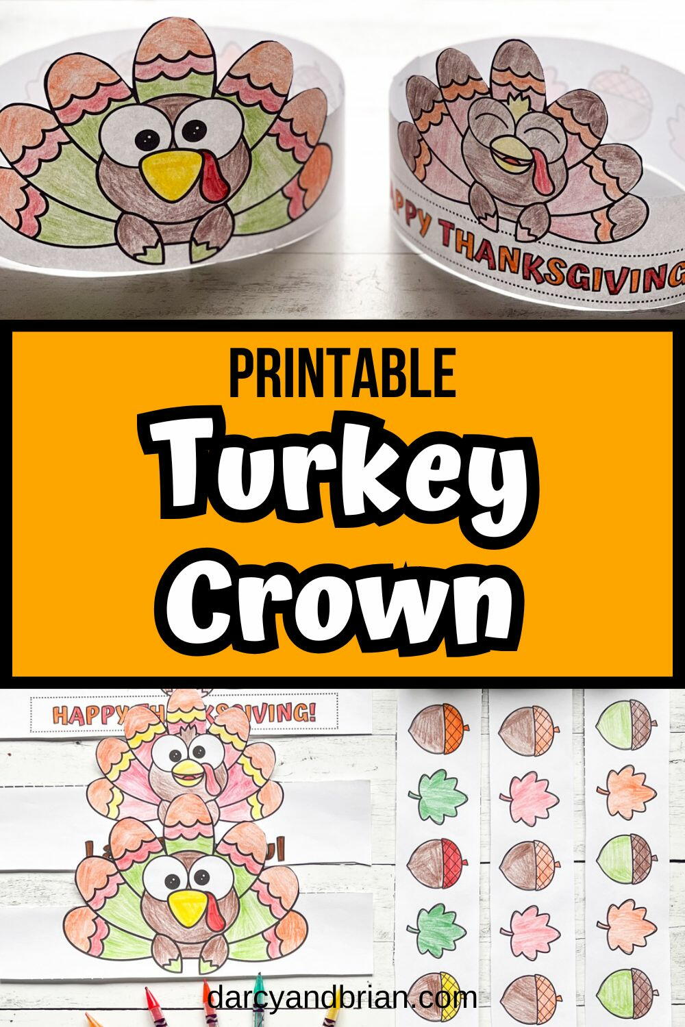 Free Printable Turkey Crown | FaveCrafts.com