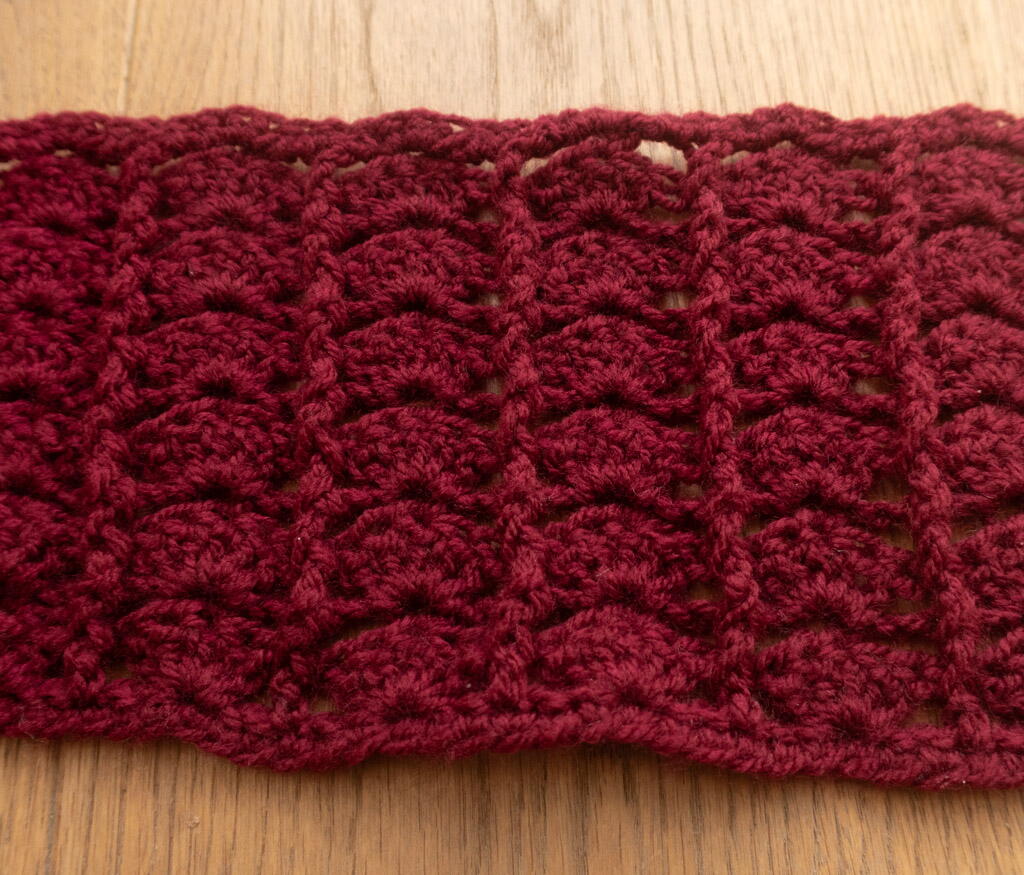 Shells And Post Crochet Blanket Stripe | FaveCrafts.com