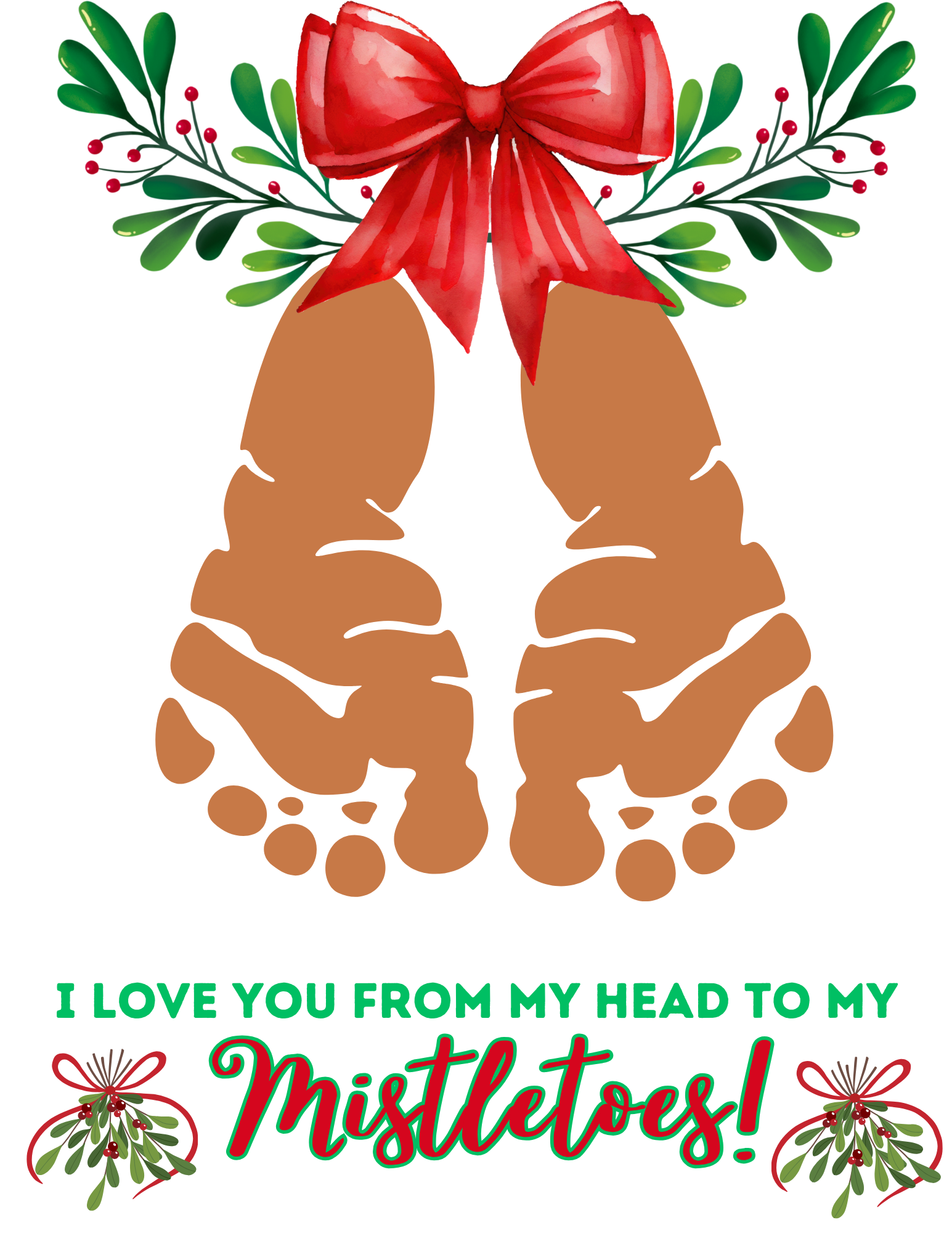 Cute Christmas Mistletoes Craft | DIYIdeaCenter.com