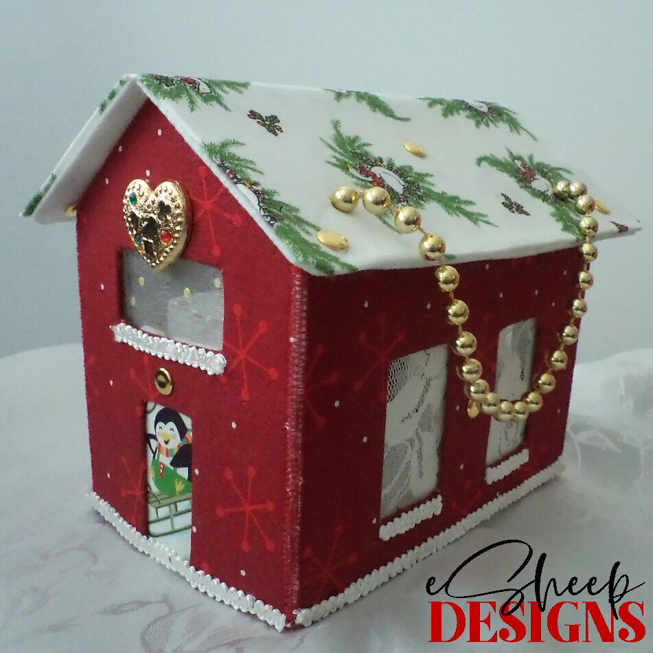 Make A Fabric "gingerbread" House | AllFreeChristmasCrafts.com