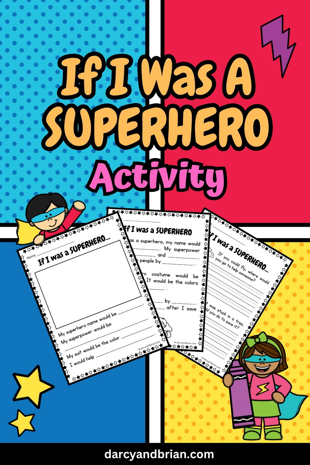 If I Was A Superhero Activity | AllFreeKidsCrafts.com