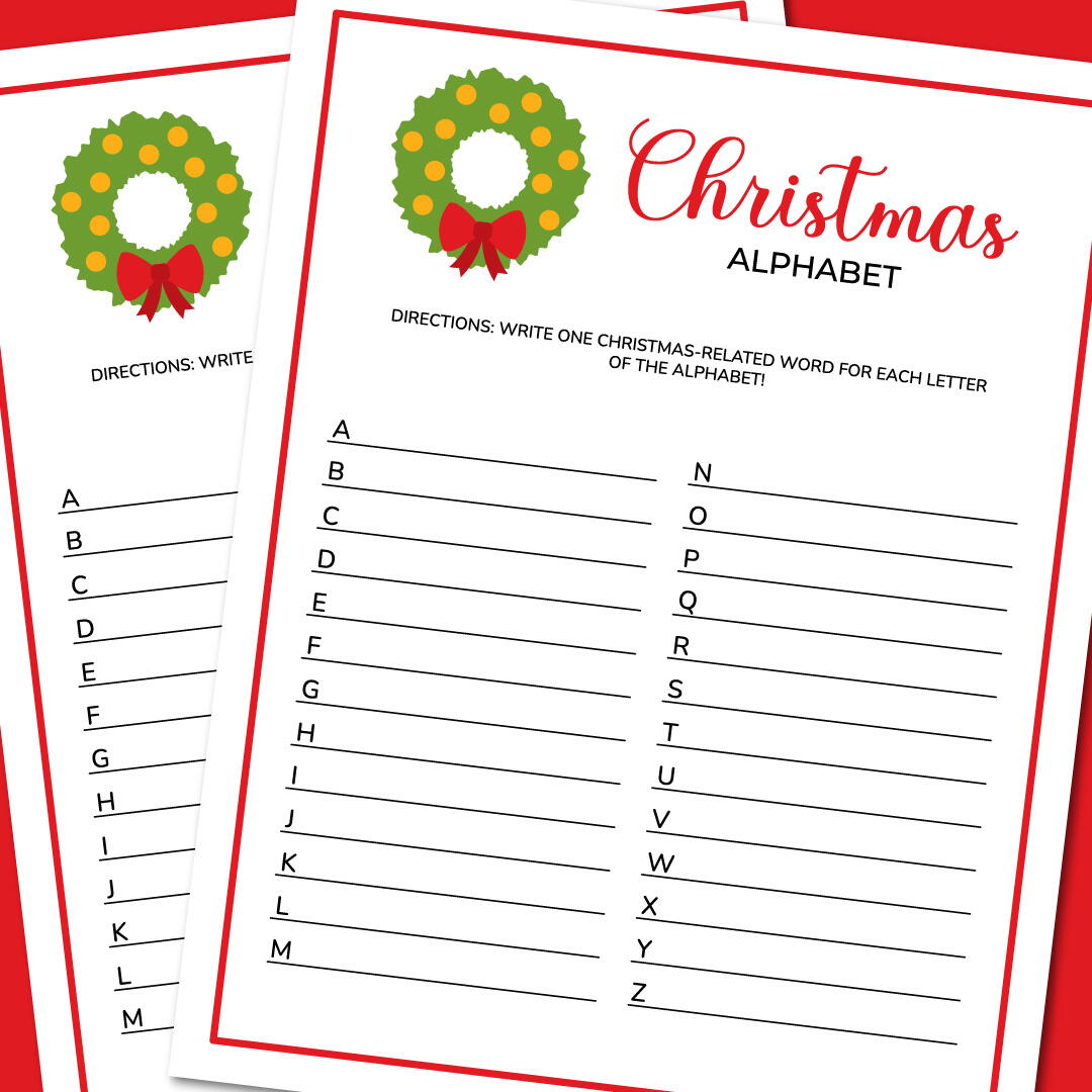 Christmas Alphabet Game | AllFreeHolidayCrafts.com