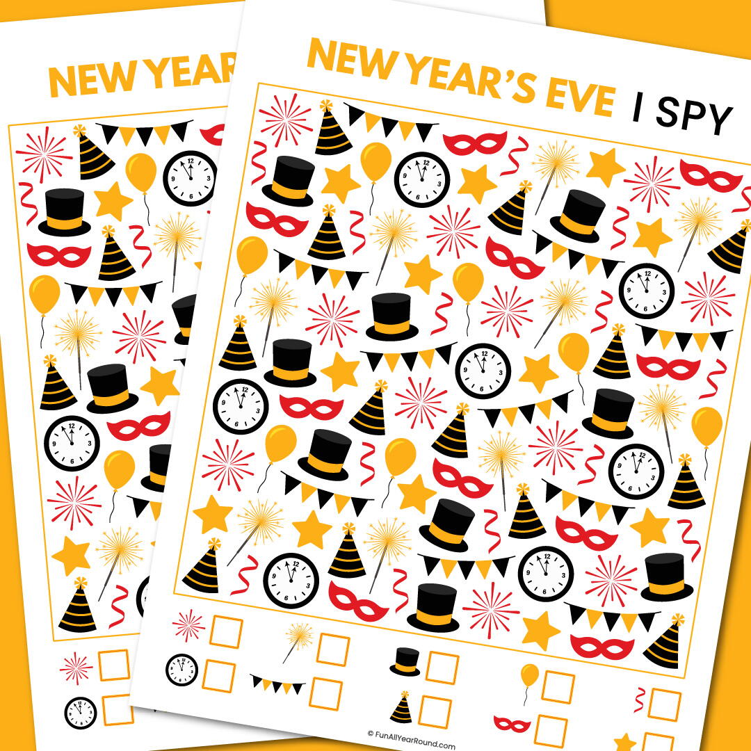 New Year’s Eve I Spy | AllFreeKidsCrafts.com