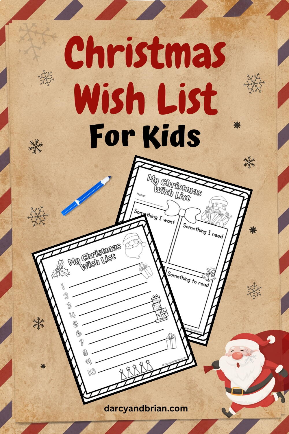 Christmas Wish List For Kids | AllFreePaperCrafts.com