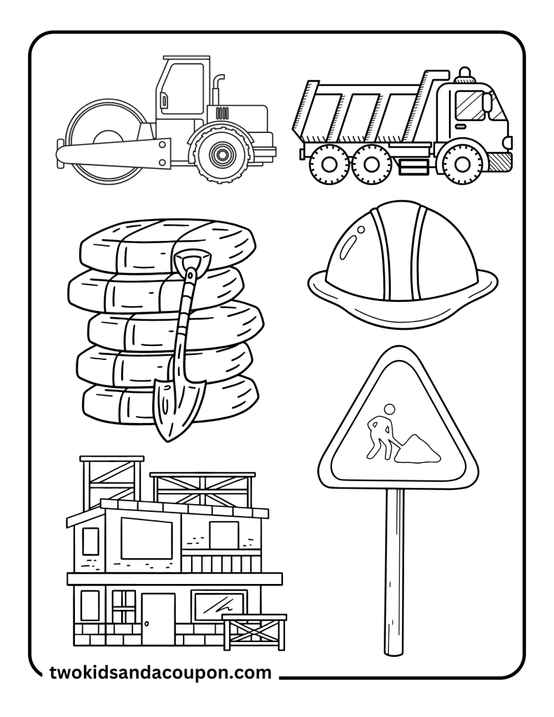 7 Printable Cute Construction Coloring Pages | FaveCrafts.com