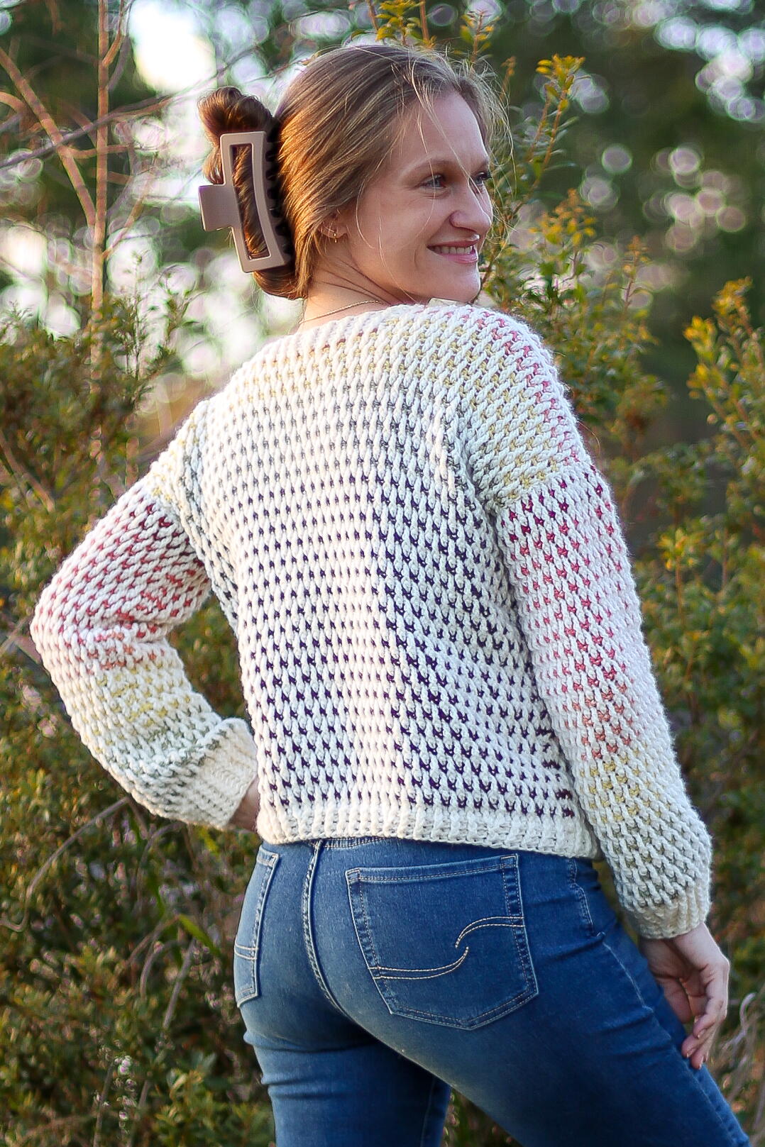 Dip Dye Sweater | AllFreeCrochet.com