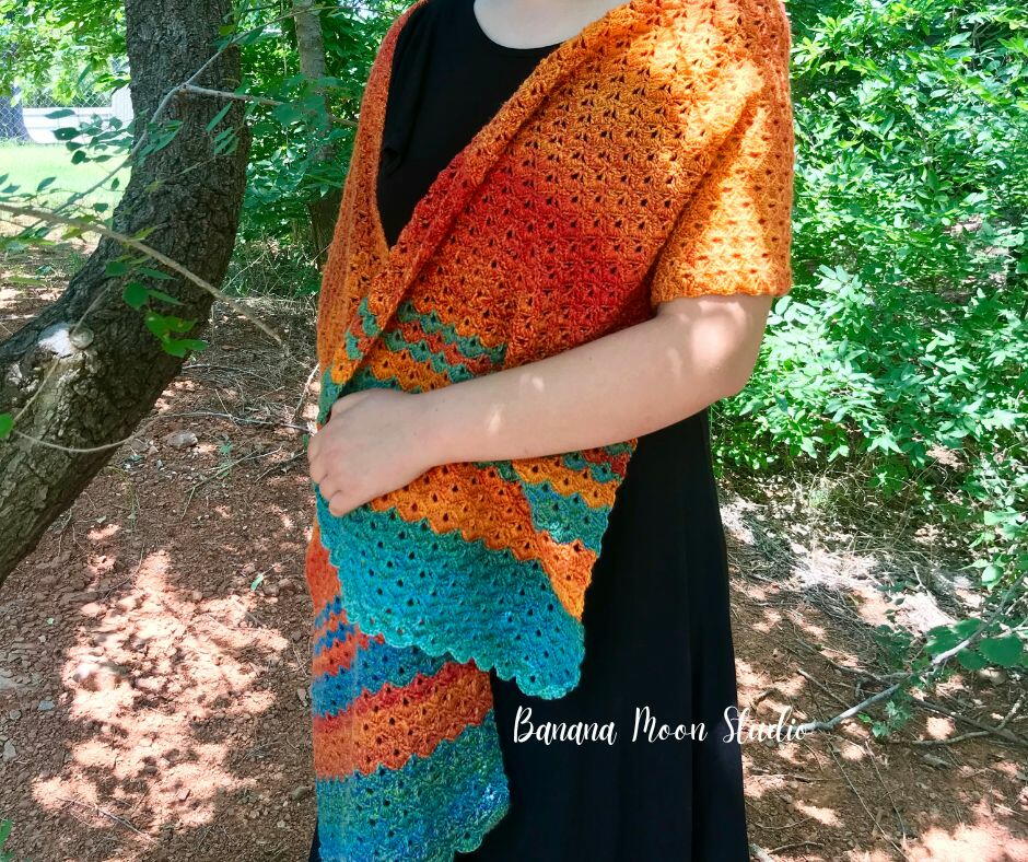 Sonoran Sunset Wrap | AllFreeCrochet.com