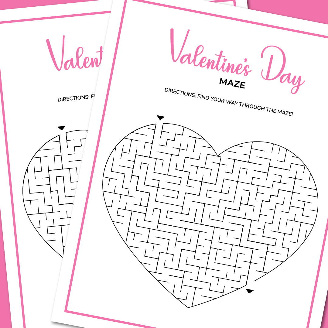 Valentine’s Day Heart Maze | FaveCrafts.com