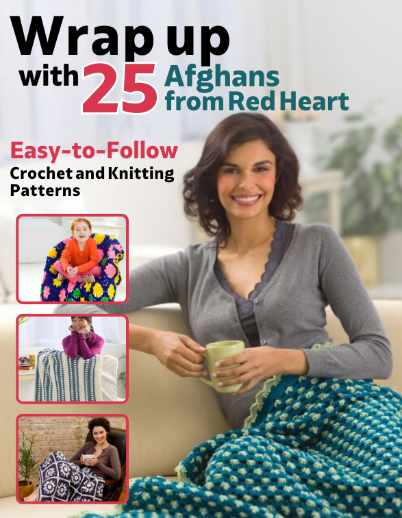 "Wrap Up with 25 Afghan Patterns from Red Heart" Free eBook ...