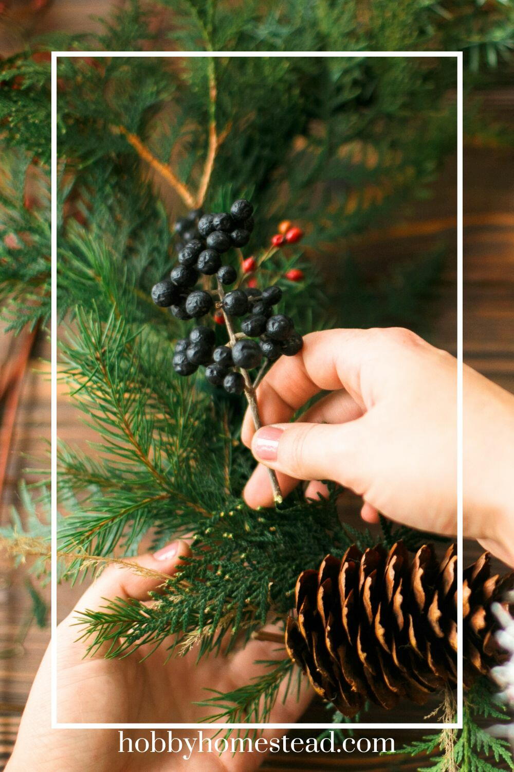 Winter Wreath Making 101 Simple Handmade Holiday Decor | DIYIdeaCenter.com