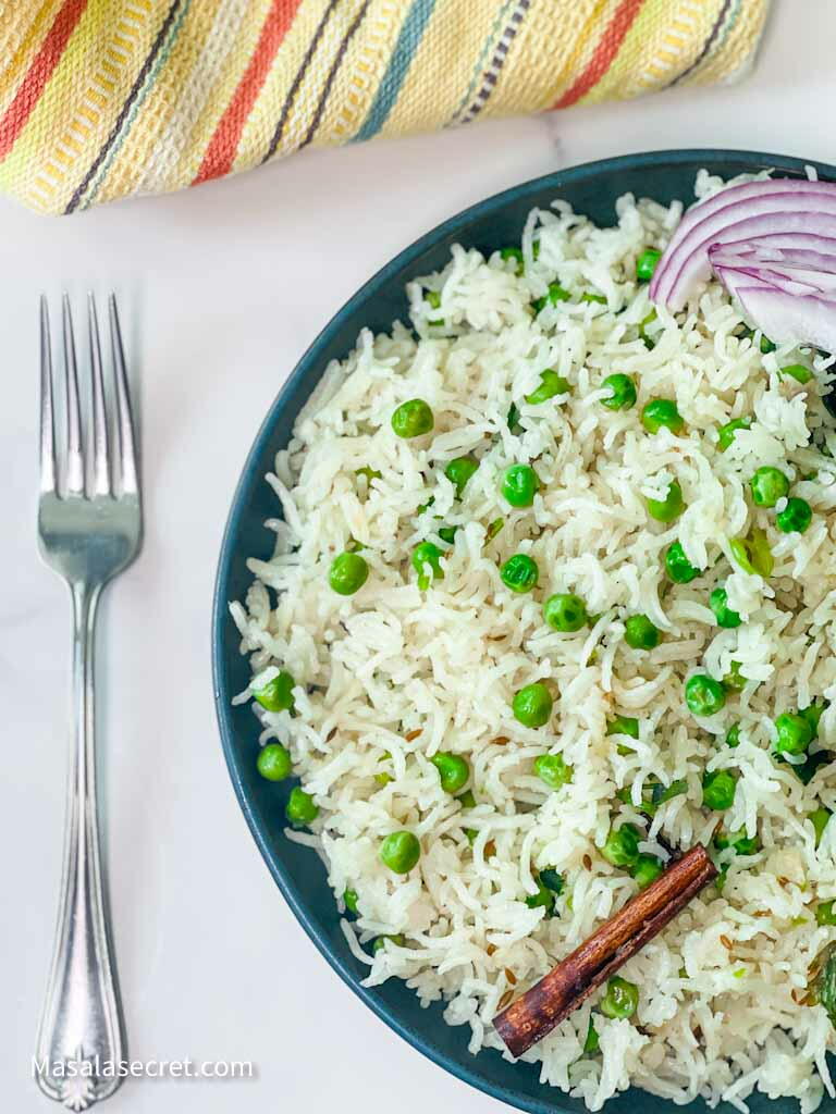 Matar Pulao | Peas Pilaf | RecipeLion.com
