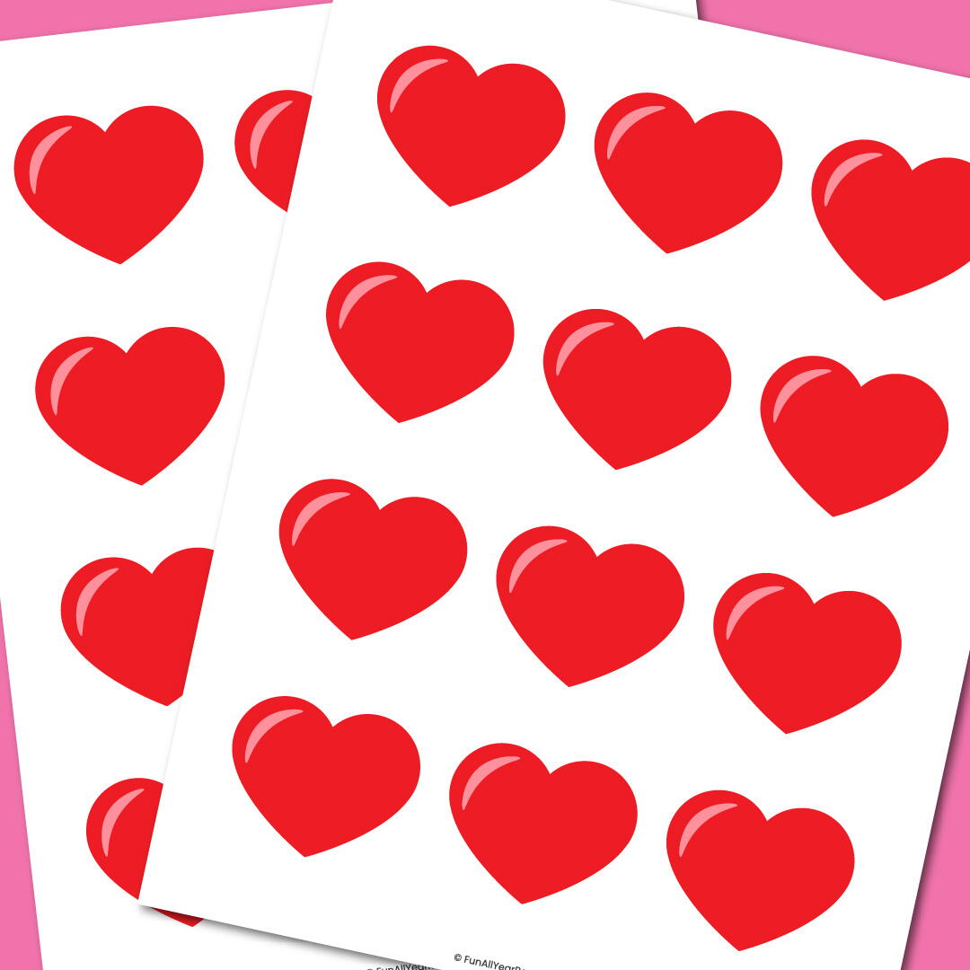 Heart Cupcake Toppers | AllFreePaperCrafts.com