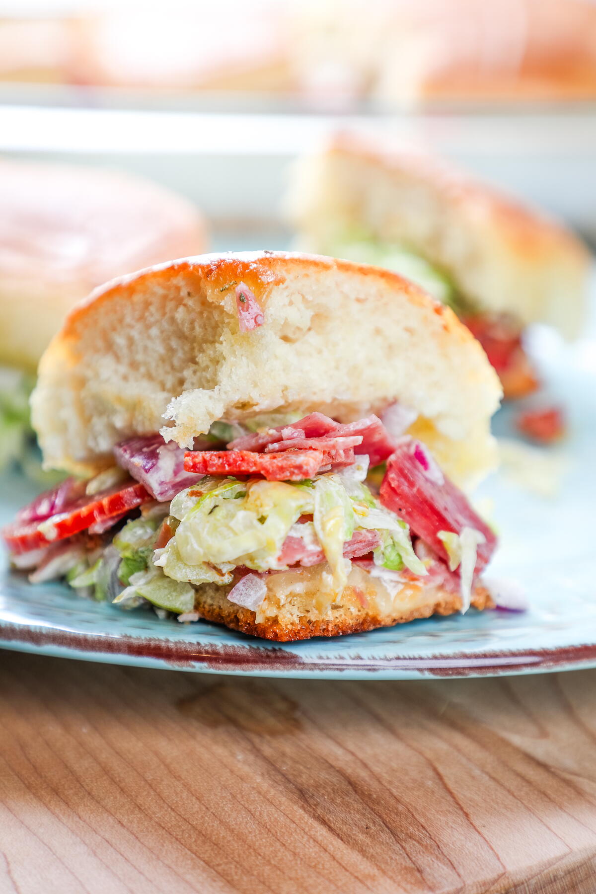 Chopped Italian Sliders | FaveSouthernRecipes.com