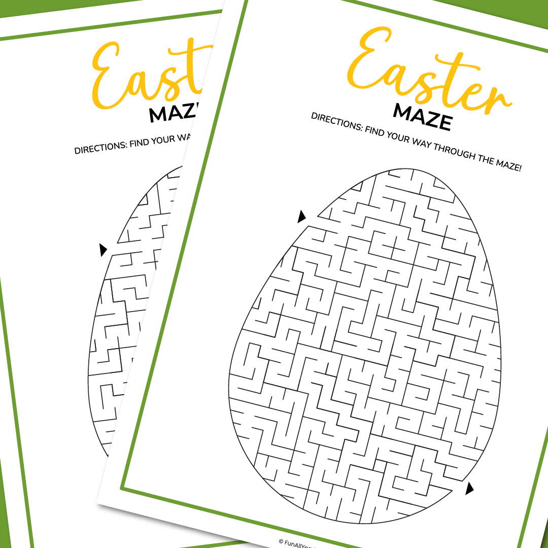 Easter Egg Maze | AllFreePaperCrafts.com