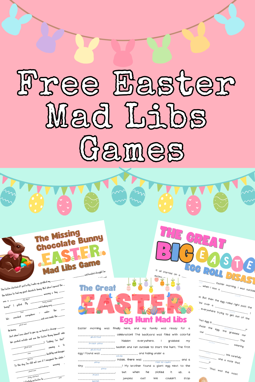 3 Free Easter Mad Libs Printable Games | DIYIdeaCenter.com
