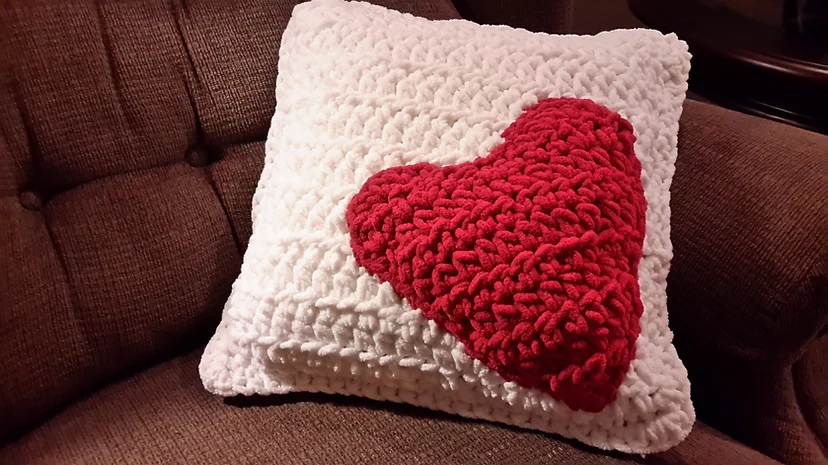 Puffy Heart Pillow | FaveCrafts.com