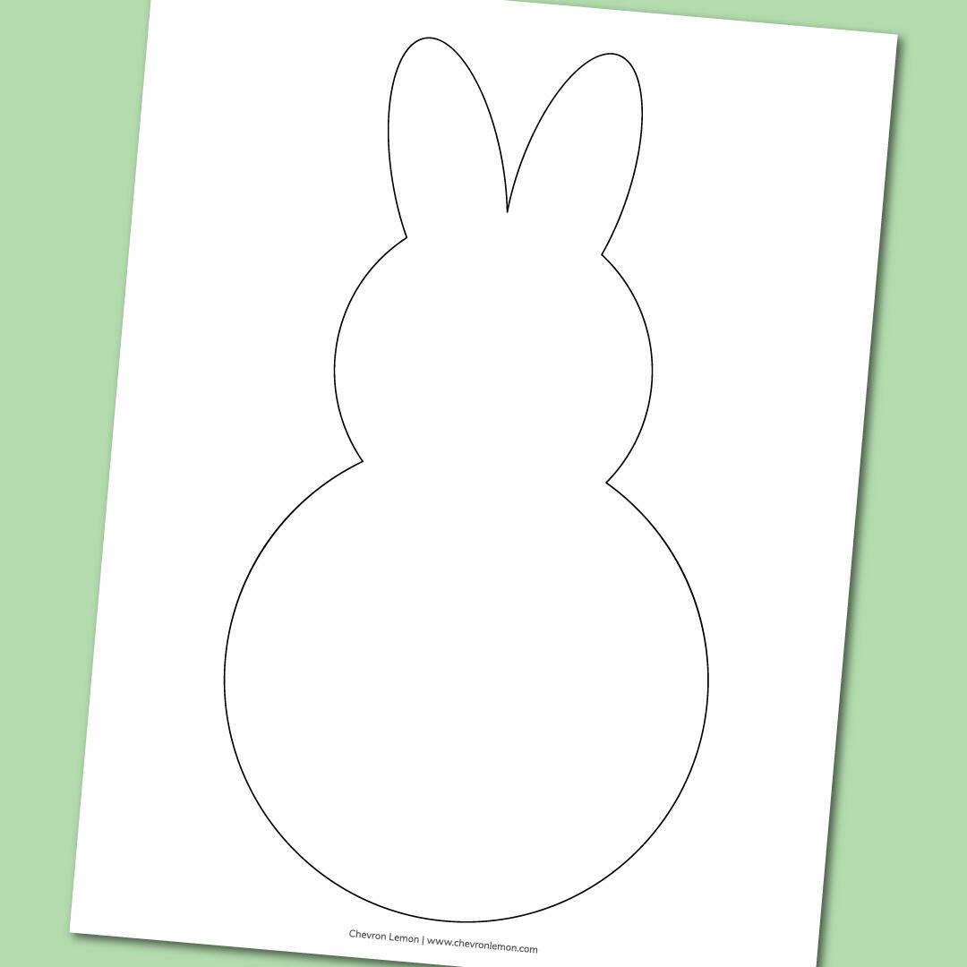 Printable Bunny Template | AllFreeKidsCrafts.com