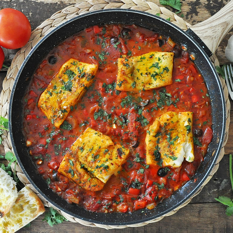 Mediterranean White Fish Shakshuka | Quick & Easy One-pan Recipe ...
