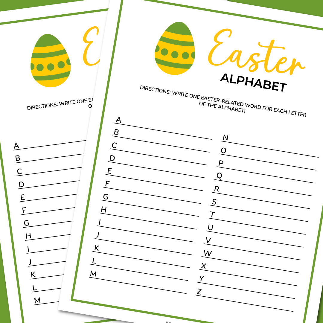 Easter Alphabet Game | AllFreeHolidayCrafts.com