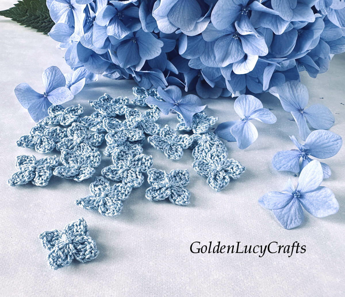 Crochet Hydrangea Flower | AllFreeCrochet.com