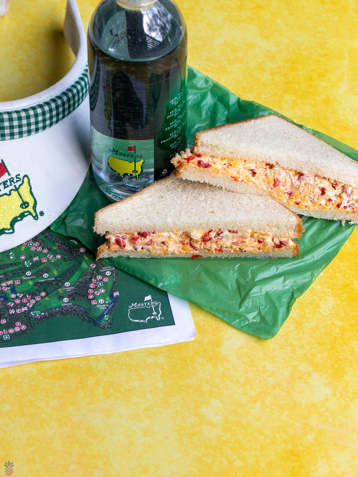 Famous Masters Pimento Cheese Sandwich Recipe | FaveSouthernRecipes.com