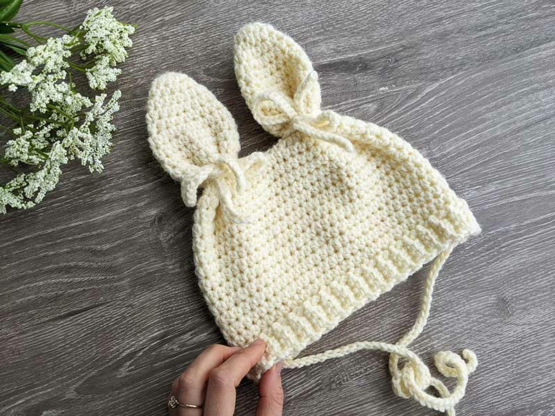Easter Bunny Ear Baby Hat | AllFreeCrochet.com