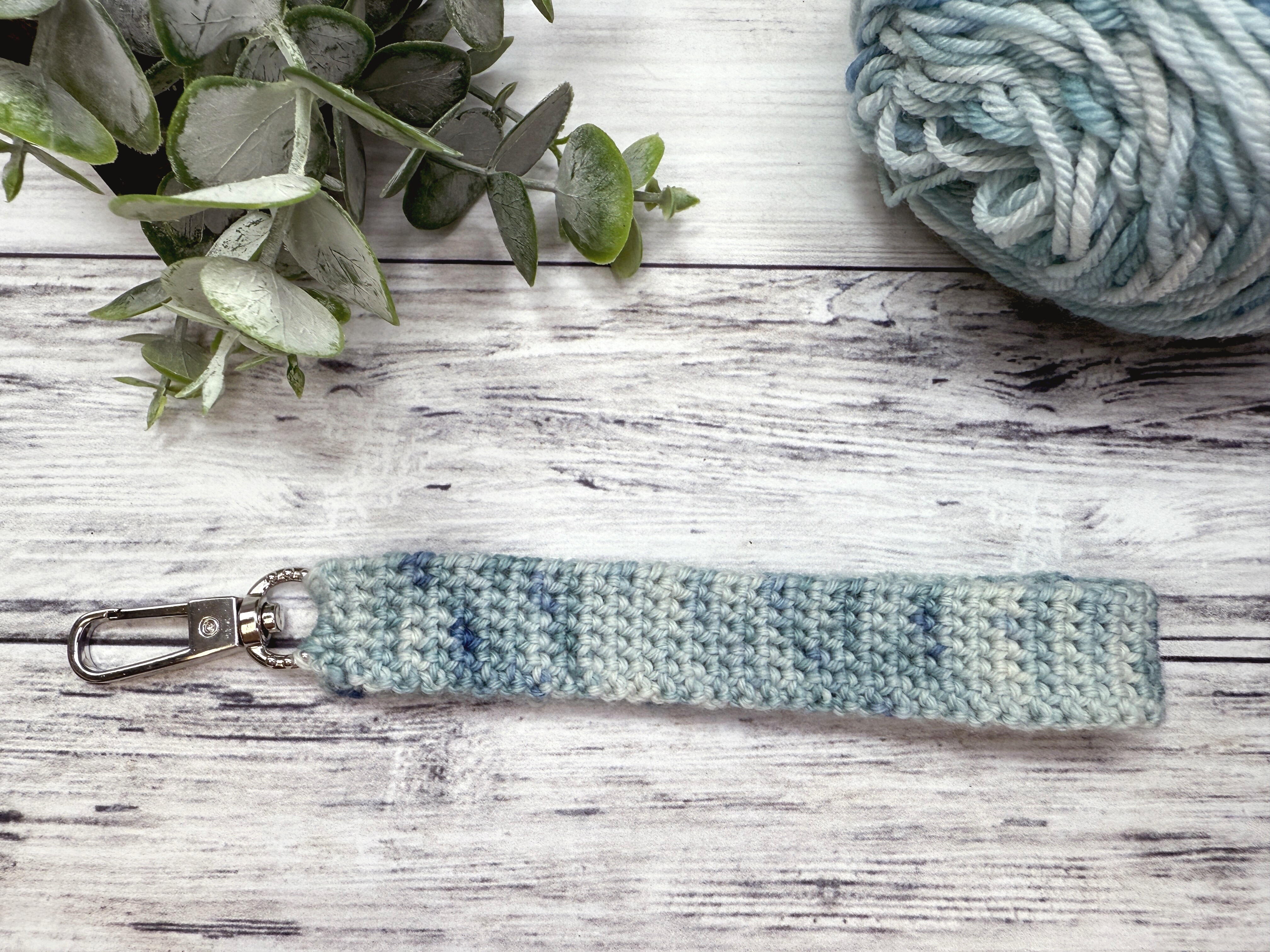 Easy Crochet Wristlet Keychain | FaveCrafts.com