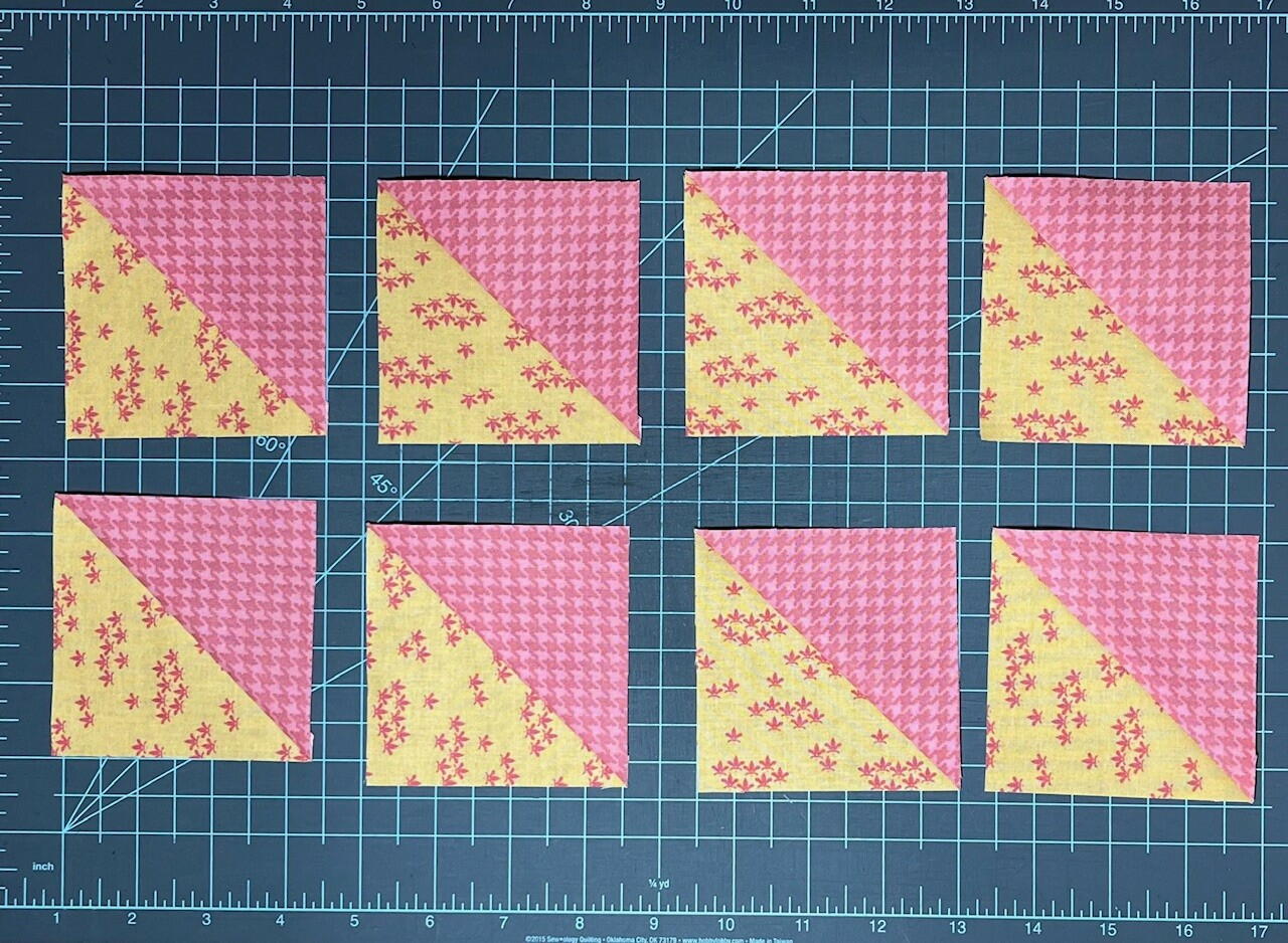Easy 8-at-a-time Half Square Triangles | AllFreeSewing.com