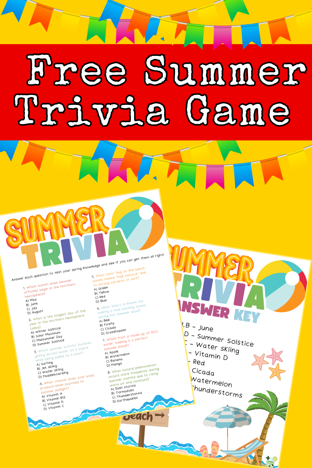 Free Printable Summer Trivia Questions | AllFreeKidsCrafts.com