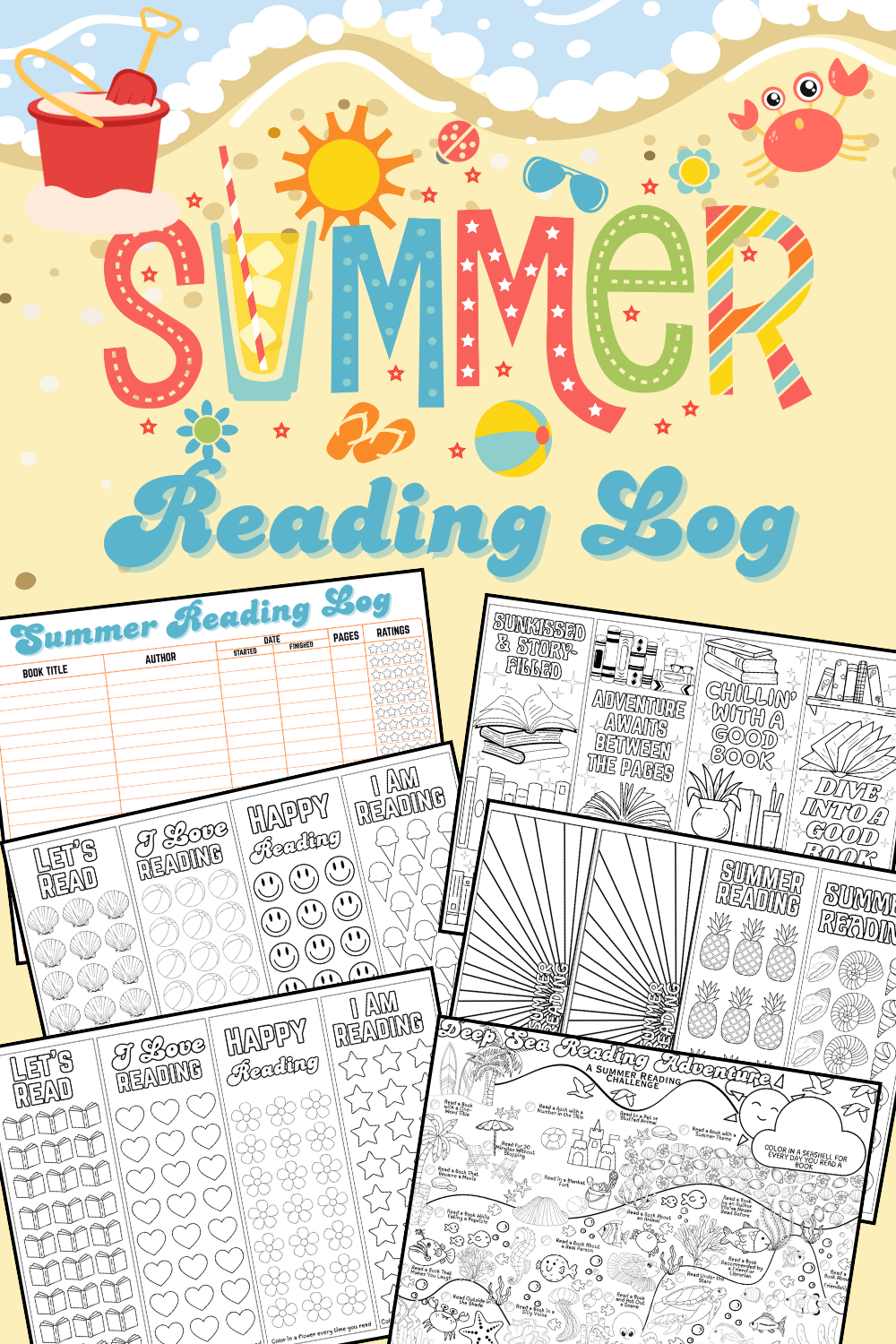 Free Summer Printable Reading Log For Kids | FaveCrafts.com